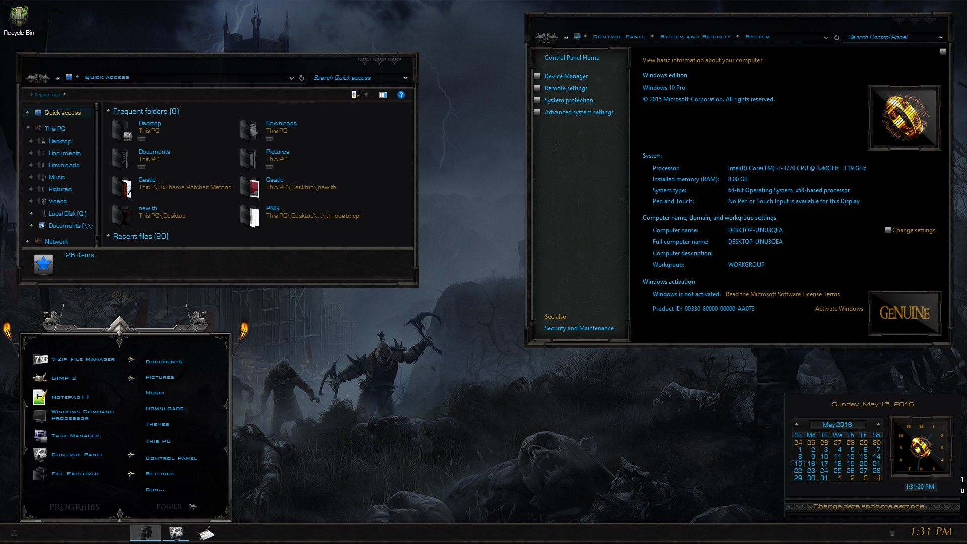 LOTR Mordor — тема для фанатов «Властелина колец» » WinScreen — всё для оформления Windows 10